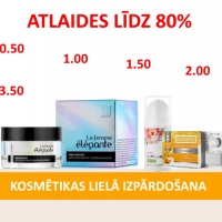 IZPĀRDOŠANA. Kosmētika. Atlaides līdz 80%